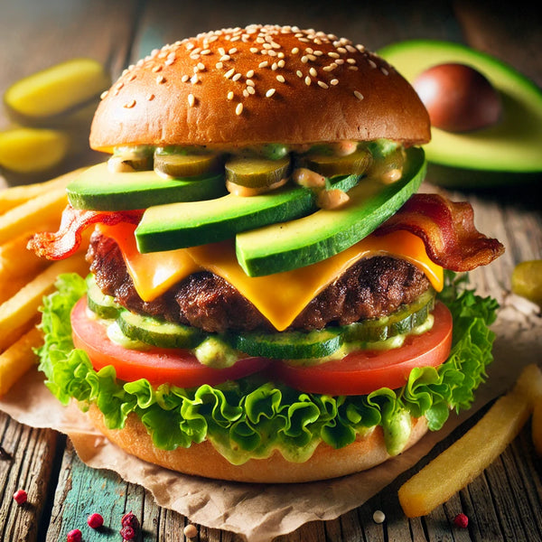 Avocado Cheeseburger – Owen's Tacos Bellmore