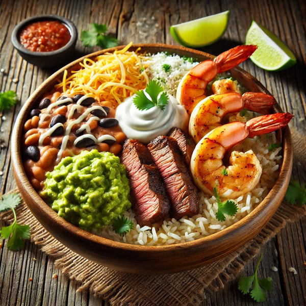 Surf & Turf Bowls – Owen's Tacos Bellmore